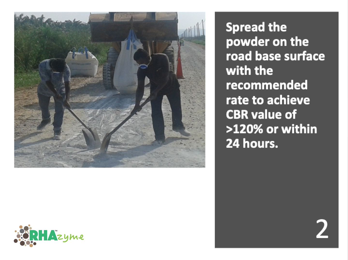 Application Method of RHAzyme – NBT Base & Pave S/B